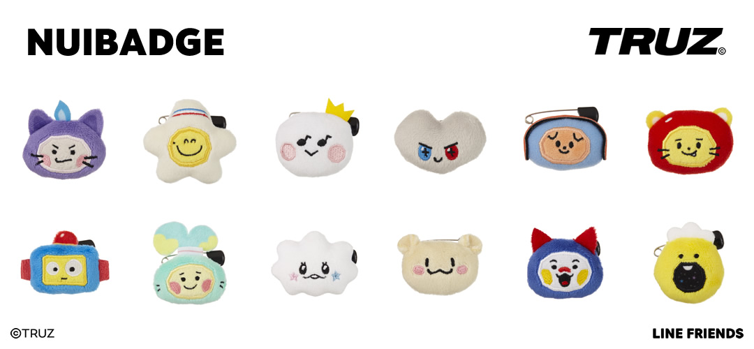 TRUZ 】 TRUZ ぬいバッジ CHILLI / ROMY / YOCHI / BONBON / MATETSU / LAWOO ...