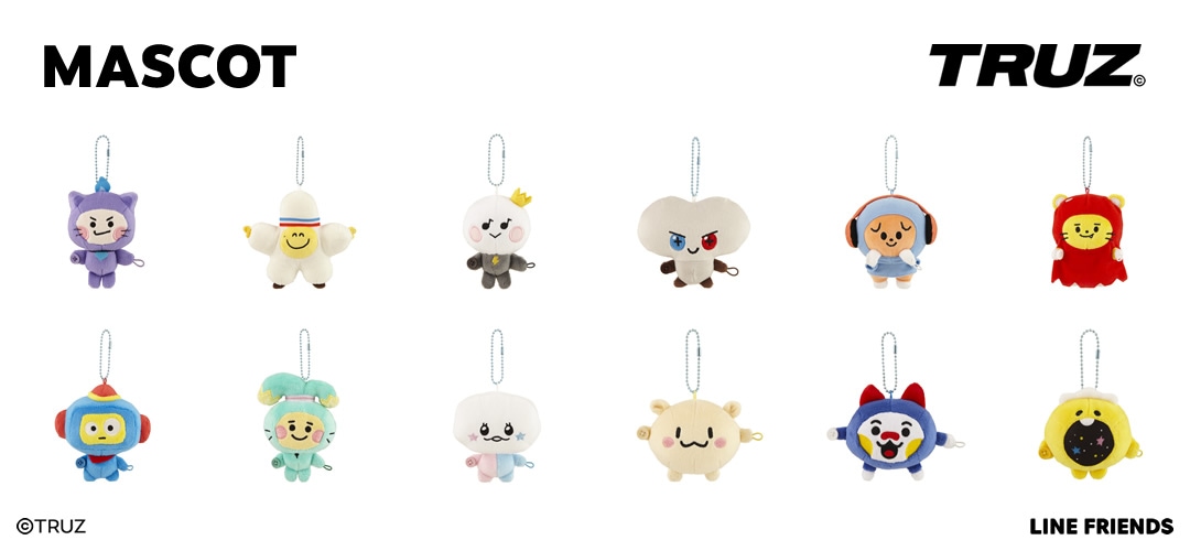TRUZ 】 TRUZ マスコット CHILLI / ROMY / YOCHI / BONBON / MATETSU / LAWOO ...